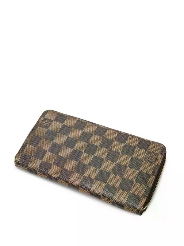 LOUIS VUITTON Damier Ebène Zippy Wallet