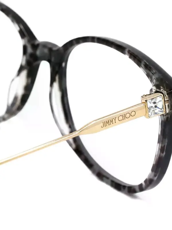 JIMMY CHOO Rectangle-frame Eyeglasses