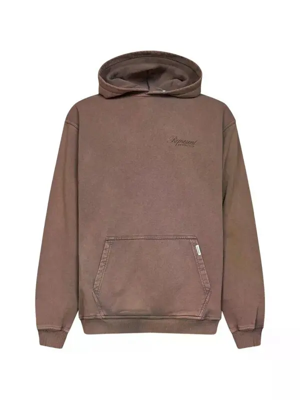REPRESENT Owners' Club Logo-print Hoodie - Brown