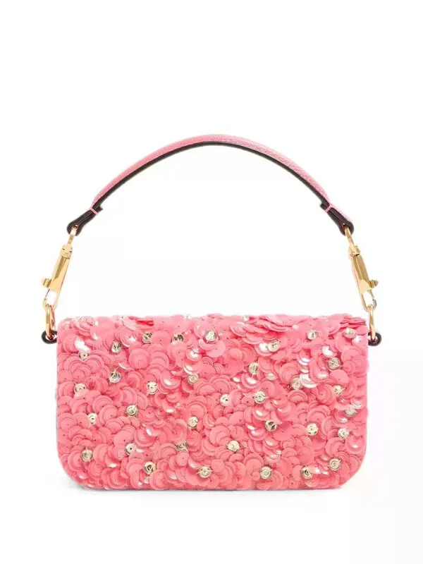 Valentino Garavani Locò Small Embroidered Shoulder Bag