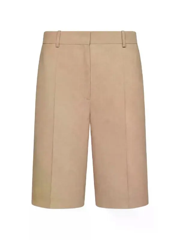 TOTEME Pressed-crease Straight-leg Shorts