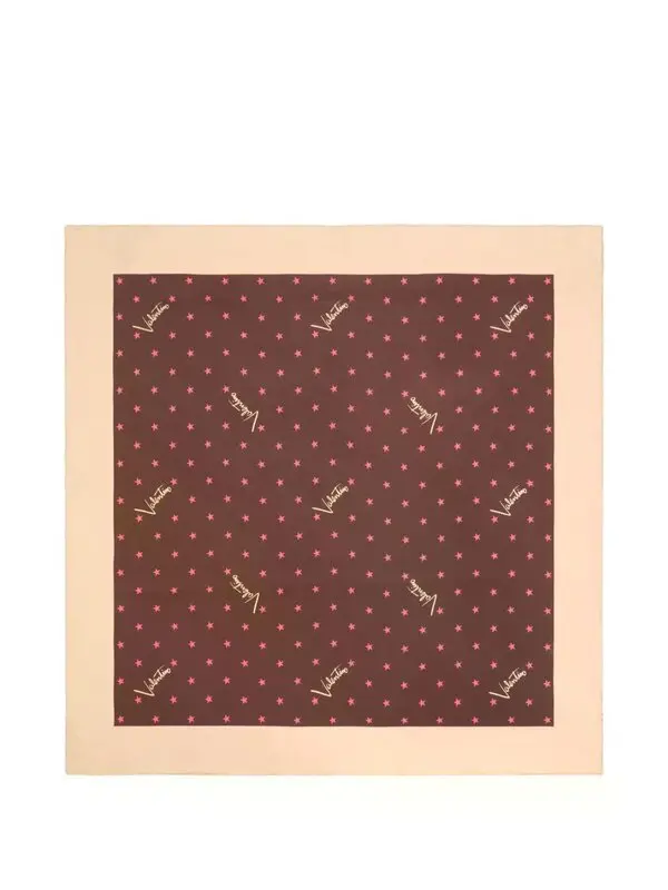Valentino Garavani Stelline E Firma Starry Silk Scarf