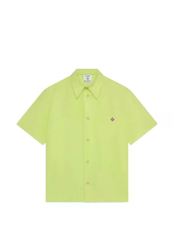 Casablanca Logo-patch Piqué Shirt - Green