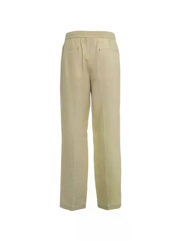 AMARANTO Drawstring Waist Pleated Trousers