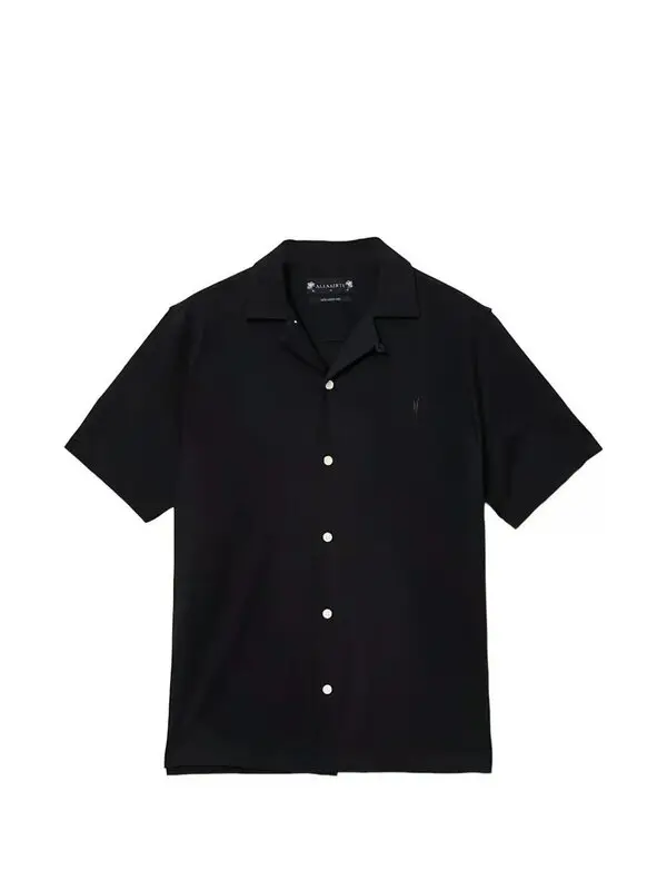 ALLSAINTS Hudson Camp-collar Shirt - Black