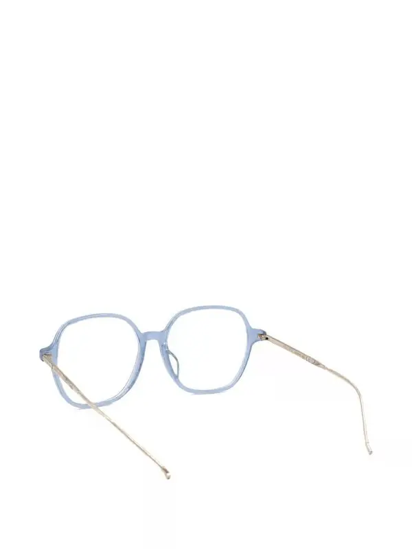 JIMMY CHOO Glitter-embellished Square-frame Glasses - Blue