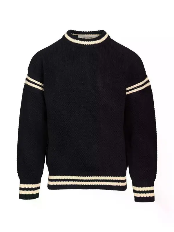 GOLDEN GOOSE Journey Waffle-stitch Sweater - Blue