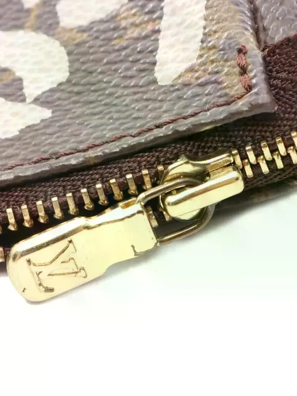 LOUIS VUITTON Monogram Graffiti Pochette Accessoires Shoulder Bag - Brown