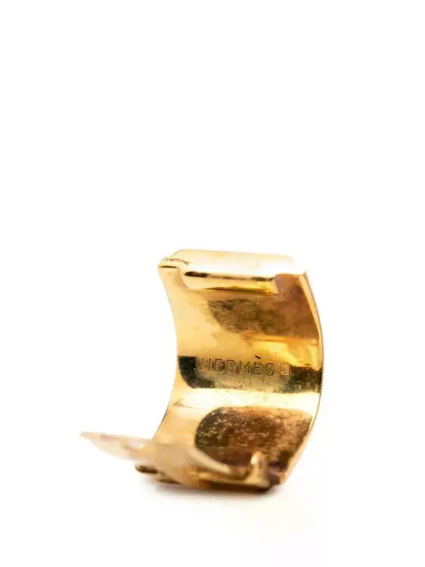 Hermès Enamel Cloisonné Clip-on Earrings