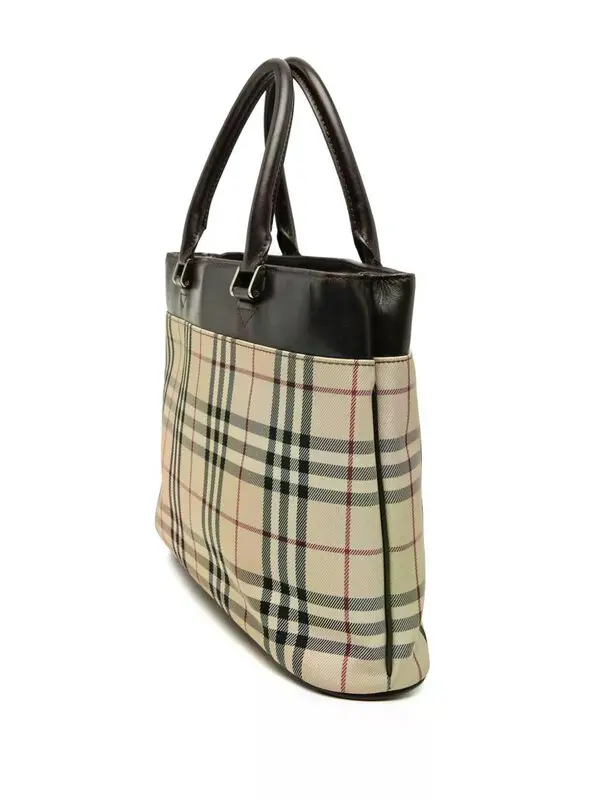 Burberry House Check Canvas Tote Bag