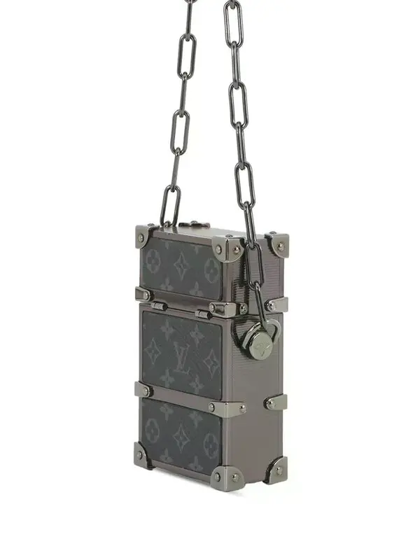 LOUIS VUITTON Monogram Eclipse Trunk Box Pouch Crossbody Bag
