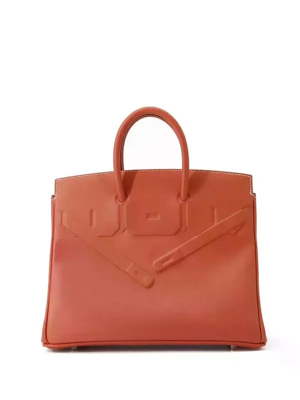 Hermès 25cm Birkin Shadow Handbag - Orange