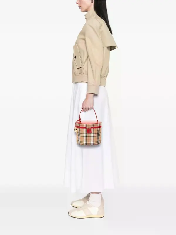 Burberry Haymarket Check Canvas Vanity Bag