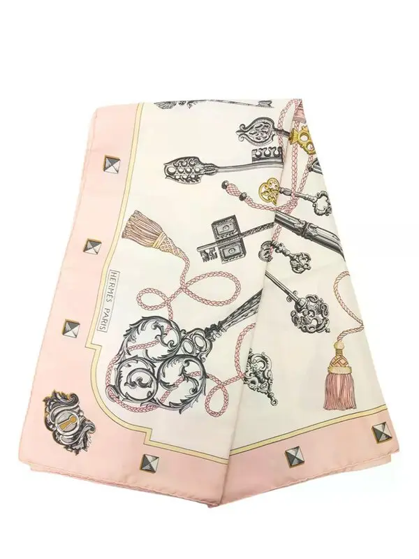 Hermès 1990-2001 Les Cles Silk Scarf 90 Scarves