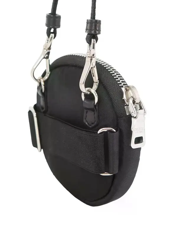 Prada Mini Tessuto Round Pouch Crossbody Bag