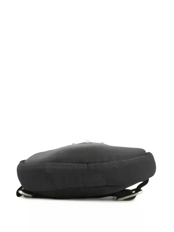 Prada Mini Tessuto Round Pouch Crossbody Bag