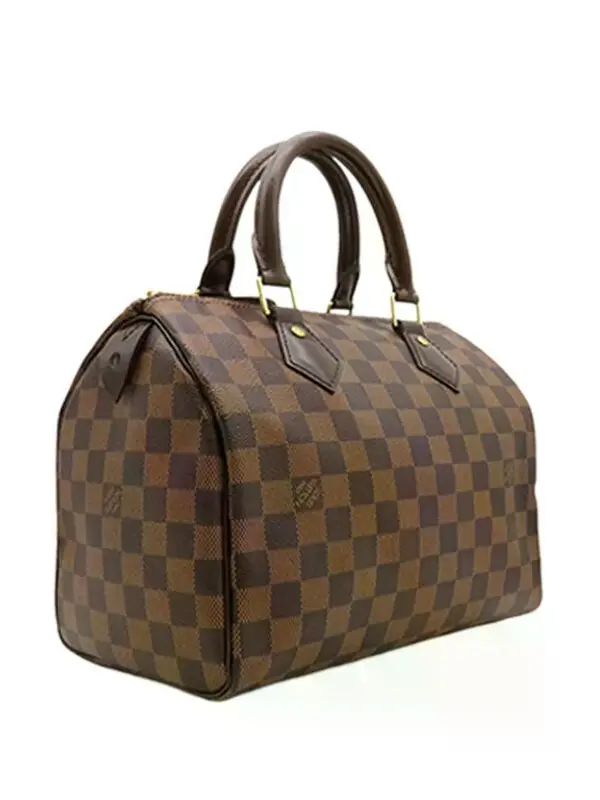 LOUIS VUITTON Damier Ebene Speedy 25 Boston Bag