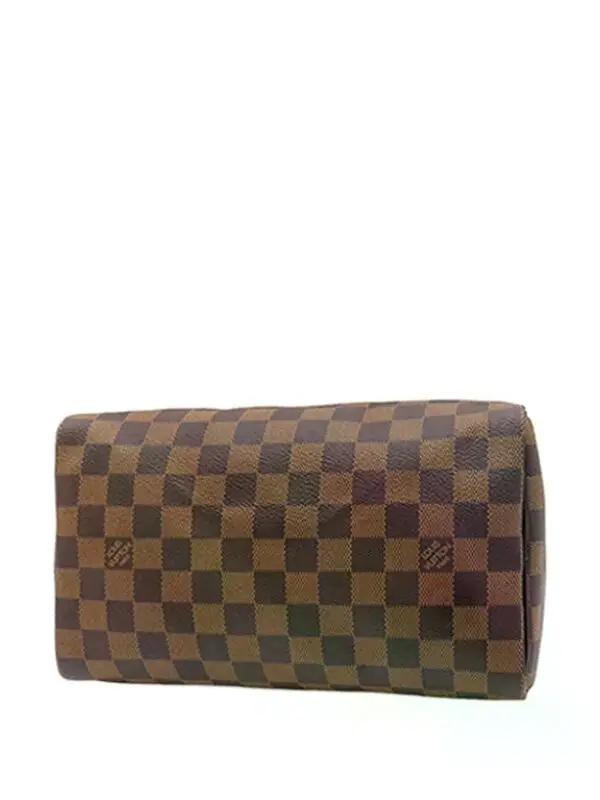 LOUIS VUITTON Damier Ebene Speedy 25 Boston Bag