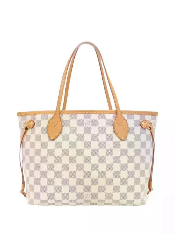 LOUIS VUITTON Damier Azur Neverfull Pm Tote Bag