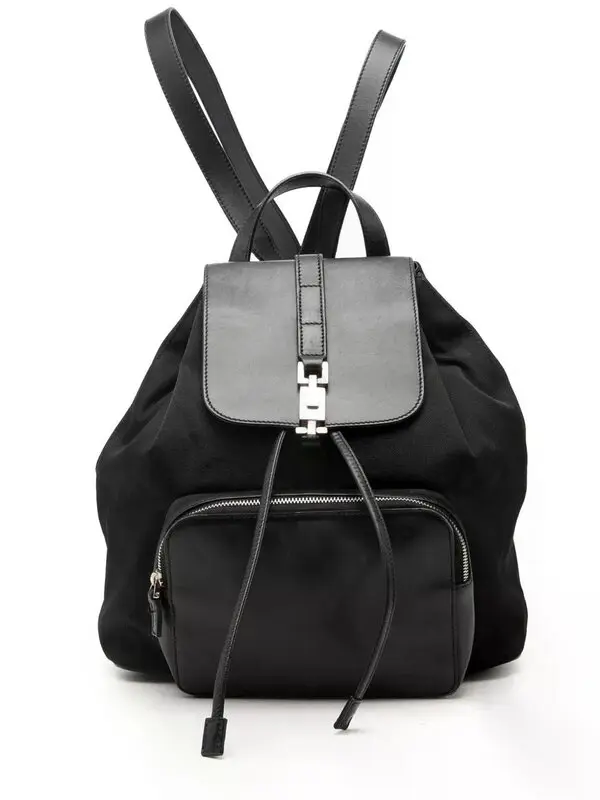Gucci Jackie Drawstring Backpack - Black