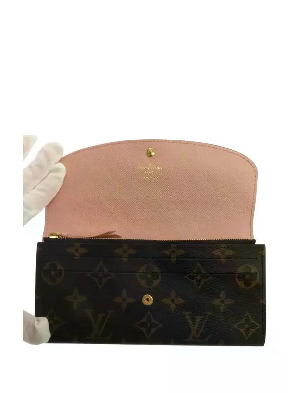 LOUIS VUITTON 2010-2026 Monogram Emilie Wallet Long Wallets - Brown