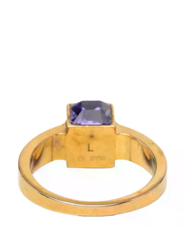 LOUIS VUITTON Crystal Gamble Cocktail Ring