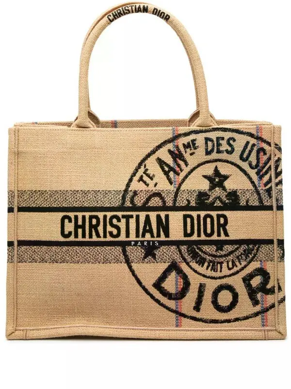 Dior Medium Book Tote Bag - Neutrals