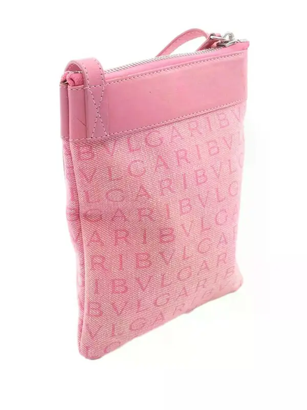 BVLGARI Logomania Canvas Crossbody Bag - Pink