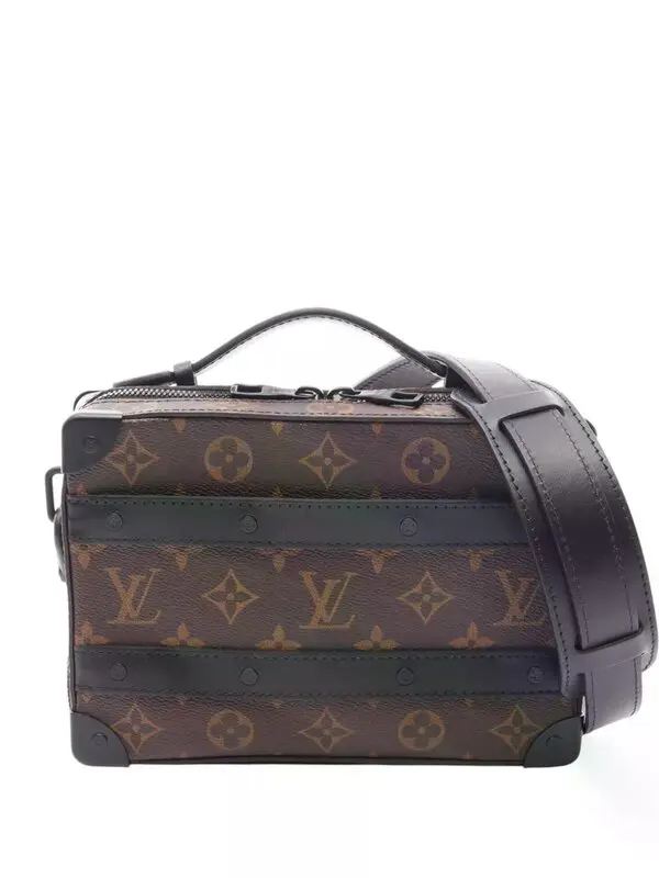 LOUIS VUITTON Monogram Macassar Handle Soft Trunk Satchel - Brown