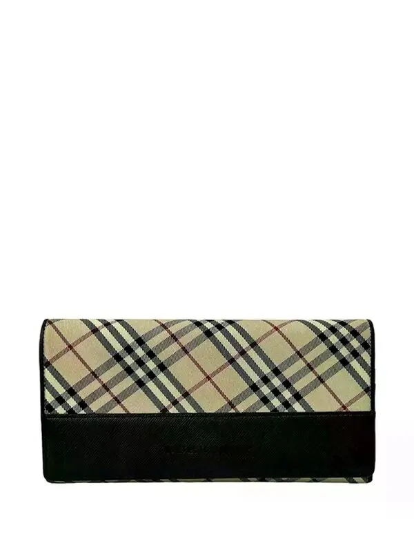 Burberry 2000-2017 Nova Check Canvas Wallet Long Wallets