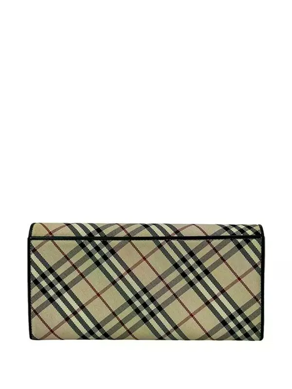 Burberry 2000-2017 Nova Check Canvas Wallet Long Wallets