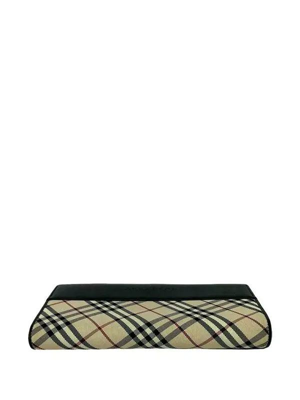 Burberry 2000-2017 Nova Check Canvas Wallet Long Wallets