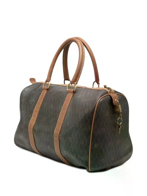 Dior Honeycomb Coated Canvas Boston Bag