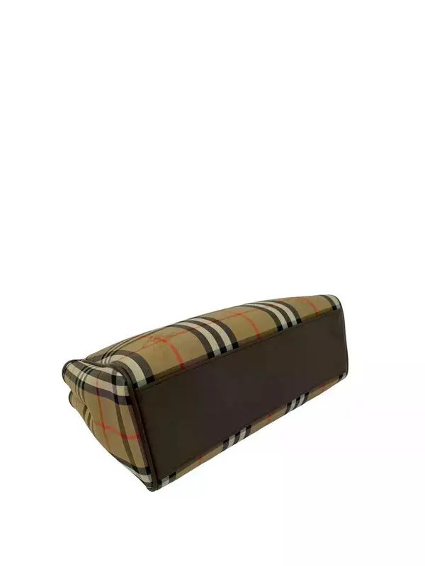 Burberry Haymarket Check Canvas Tote Bag