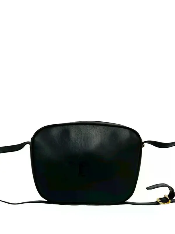 FERRAGAMO Vara Calfskin Crossbody Bag - Black