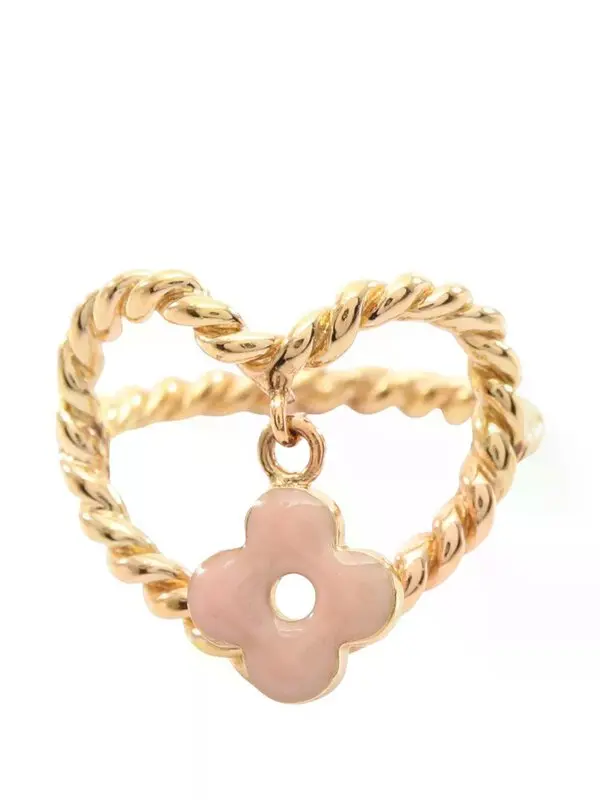 LOUIS VUITTON 2010 Sweet Monogram Ring - Gold
