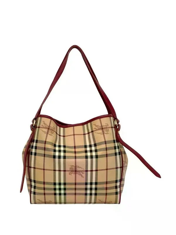 Burberry Haymarket Check Coated Canvas Canterbury Tote Bag - Neutrals