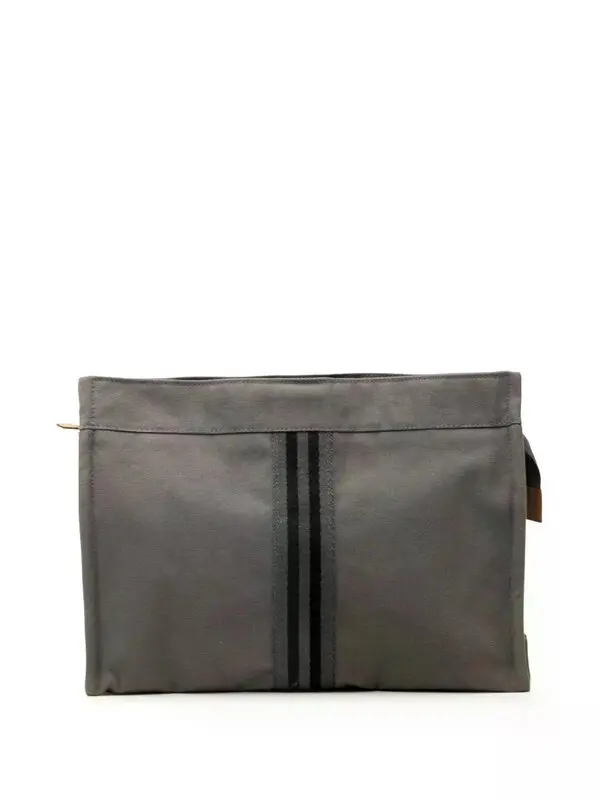 Hermès Canvas Clutch Bag