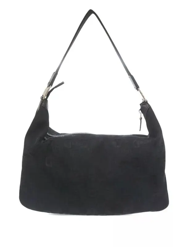 Gucci Horsebit Canvas Shoulder Bag