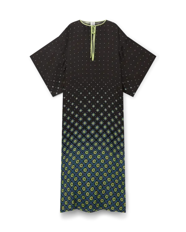 Casablanca Degrade Monogram Silk Kaftan - Multicolor