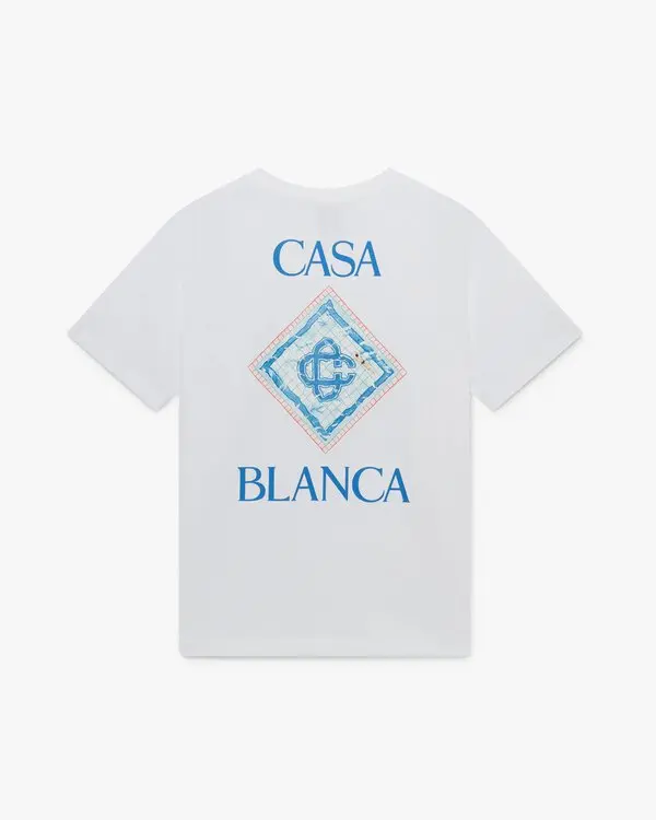 Casablanca Pool Short Sleeve T-shirt - White