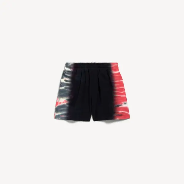 Balenciaga Extreme Tie Dye Regular Fit Bermuda - Black