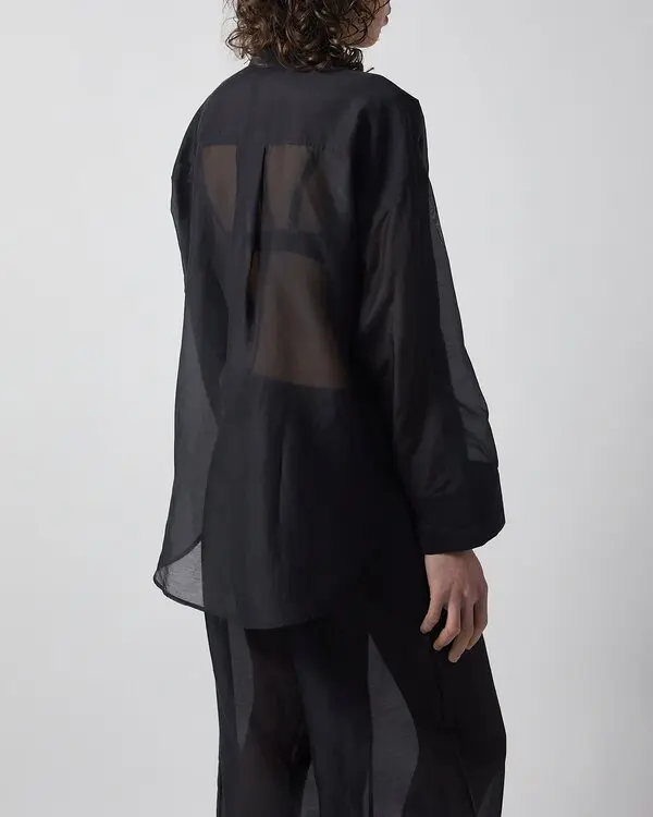BY MALENE BIRGER Derris Soft Organza Shirt - Black