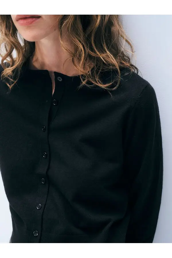 WHITE & WARREN Linen Blend Cardigan