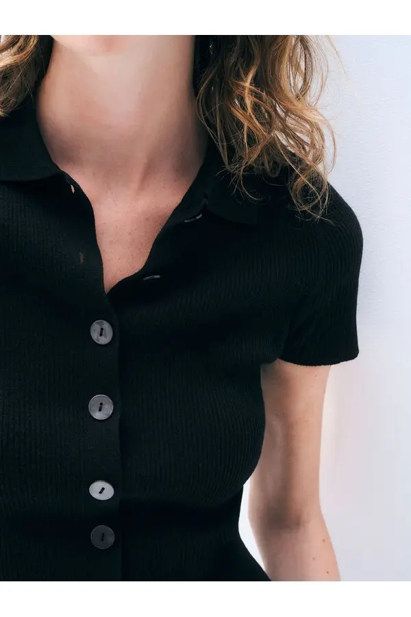 WHITE & WARREN Linen Blend Top