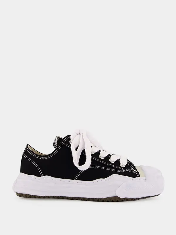 Mihara Yasuhiro Hank Og Sole Canvas Sneakers - Black