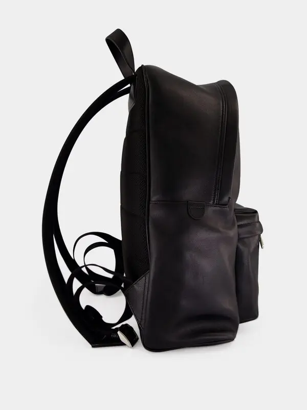 Gucci Leather Web Trademark Large Backpack
