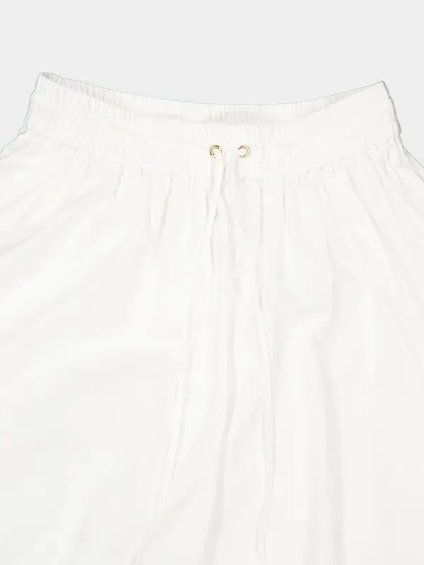 Zimmermann Mahon Embroidered Midi Skirt - White