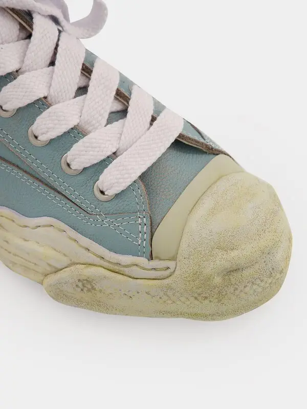 Mihara Yasuhiro Light Hank Og Sole Leather Sneakers - Blue