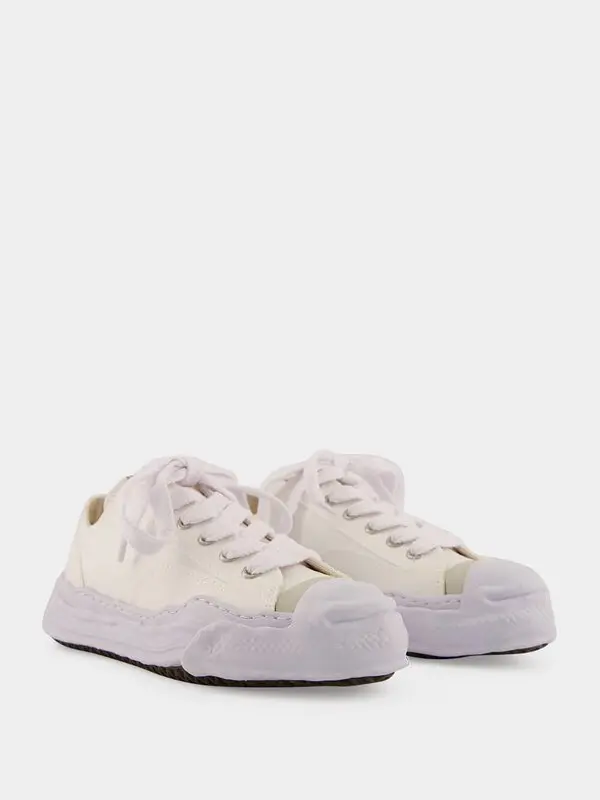 Mihara Yasuhiro Hank Og Sole Canvas Sneakers - White
